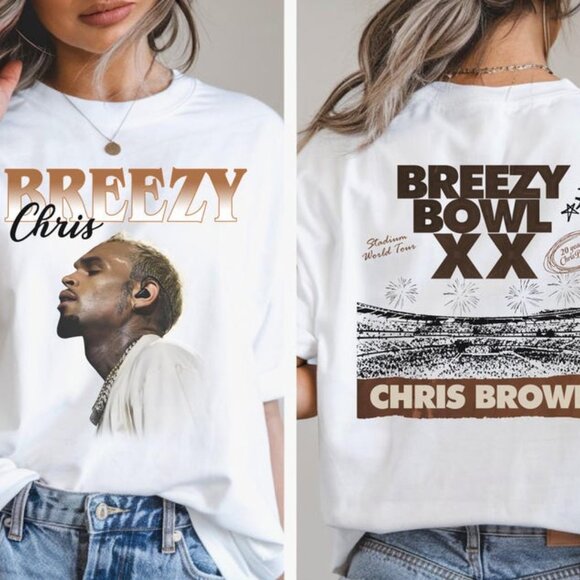 robertpalmq13 | Tops | Breezy Bowl Merch Inspired Chris Brown Tshirt ...